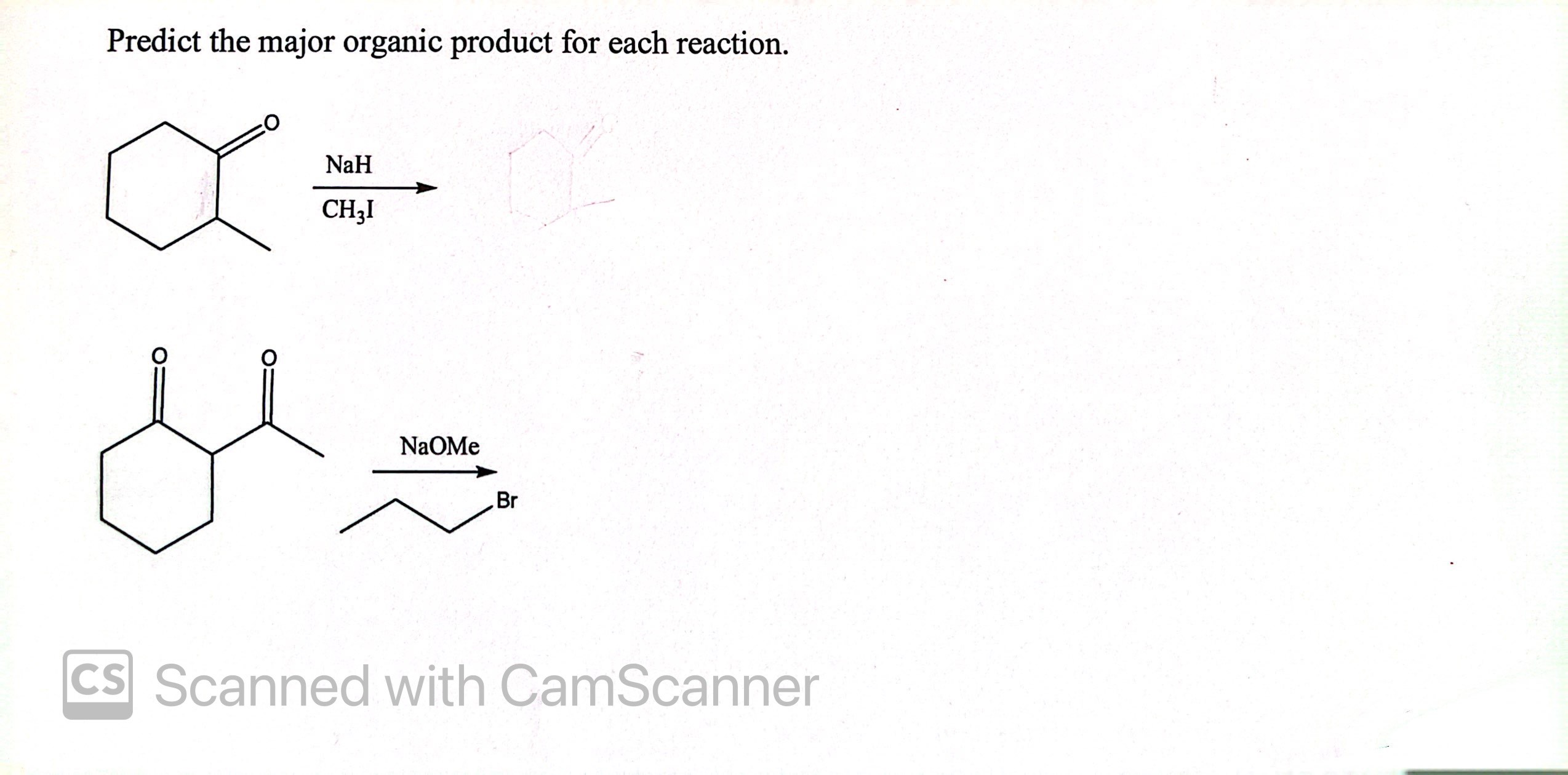 Solved Predict the major organic product for each reaction. | Chegg.com