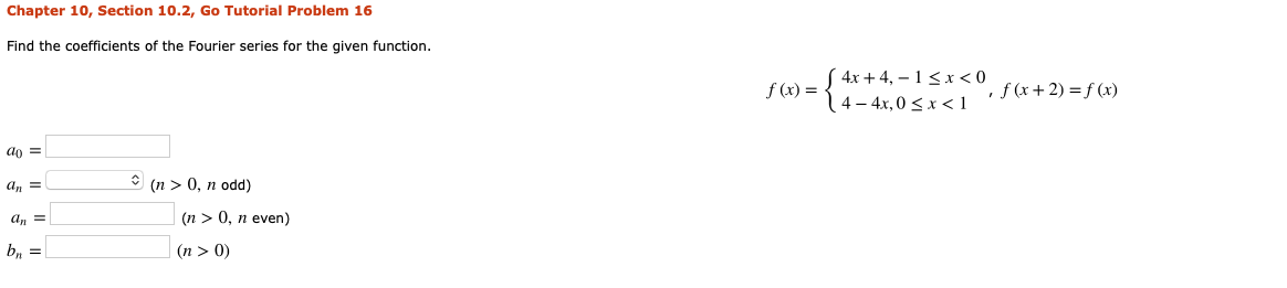 Solved Chapter 10, Section 10.2, Go Tutorial Problem 16 Find | Chegg.com