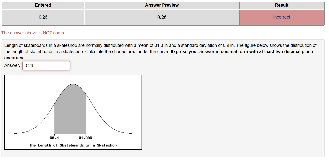 Solved The answer above is NOT correct. Length of | Chegg.com