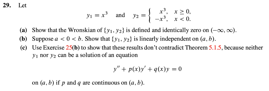 Solved Lety1=x3 ﻿and y2={x3,x≥0-x3,x