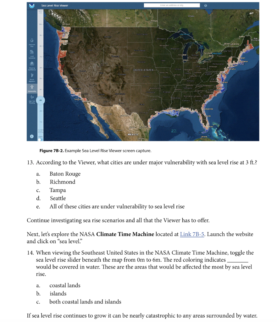 Solved Sea Level Rise Viewer Enter andere 12 ONITED STATES | Chegg.com