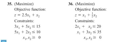 Solved 33 Maximize 34 Maximize Objective Function