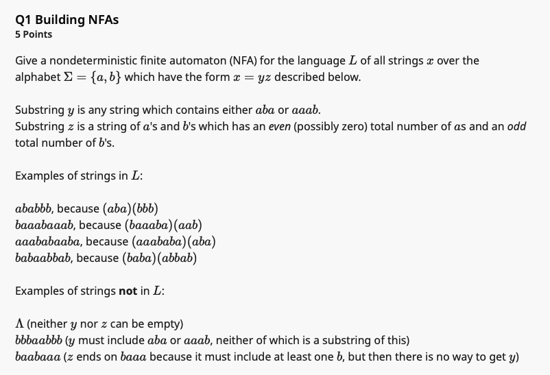 Solved Please DRAW the solution to this NFA problem: | Chegg.com