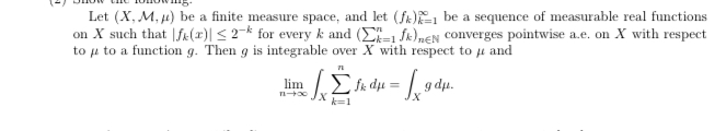 Solved How Can I use “Lebesgue Dominated Convegence Theorem Solved How Can I use “Lebesgue Dominated Convegence Theorem