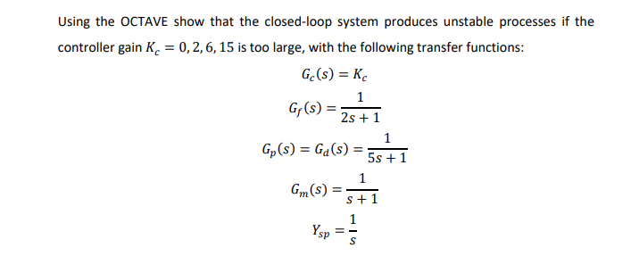 Solved Consider the following standard block diagram of a | Chegg.com