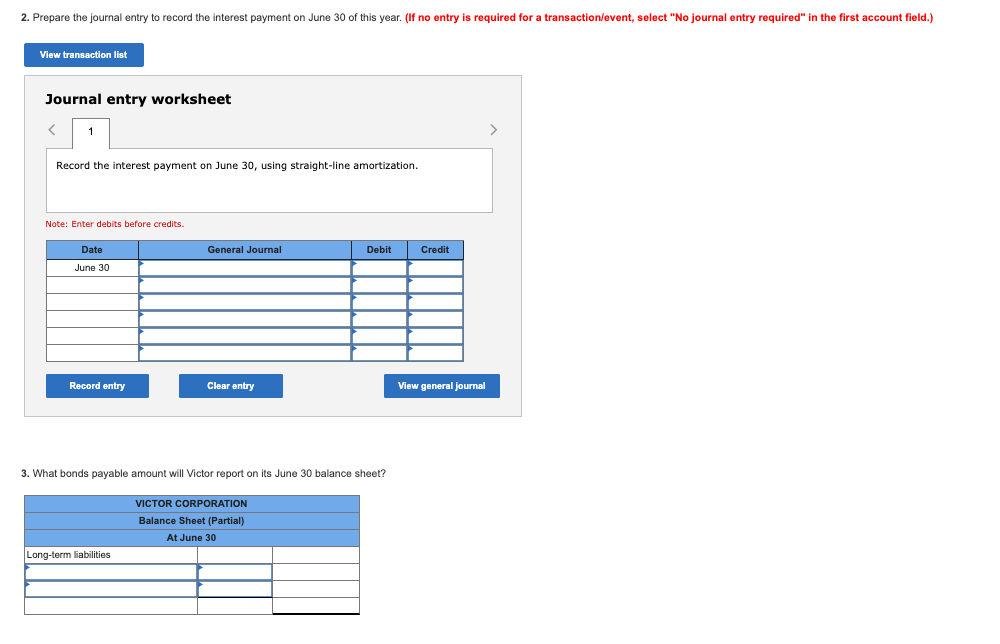 Solved 2. Prepare the journal entry to record the interest | Chegg.com