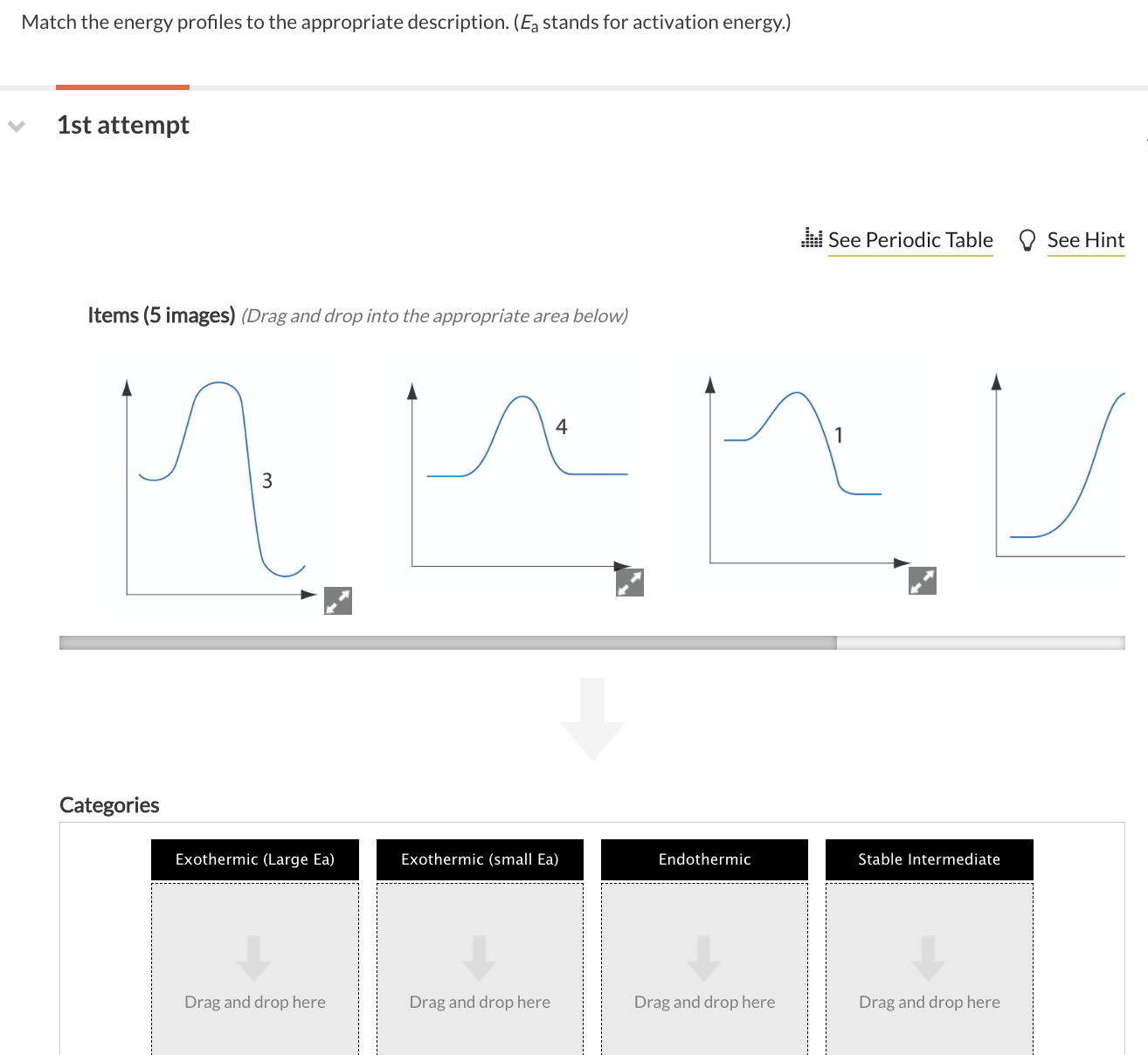 Solved Match the energy profiles to the appropriate | Chegg.com