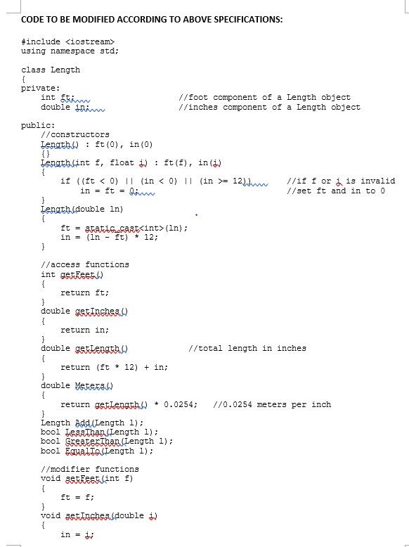 Solved CODE TO BE MODIFIED ACCORDING TO ABOVE | Chegg.com