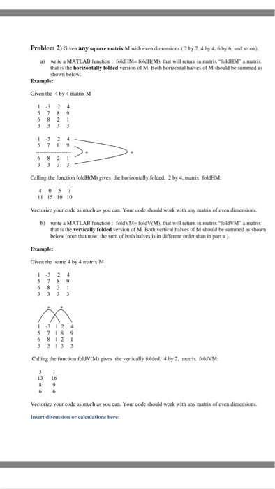 Solved Given any square matrix M with even dimensions (2 by | Chegg.com