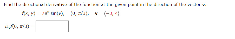 Solved Find the directional derivative of the function at | Chegg.com