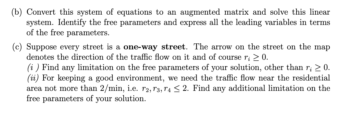 1. Traffic Flow (18 points) As shown in the map | Chegg.com