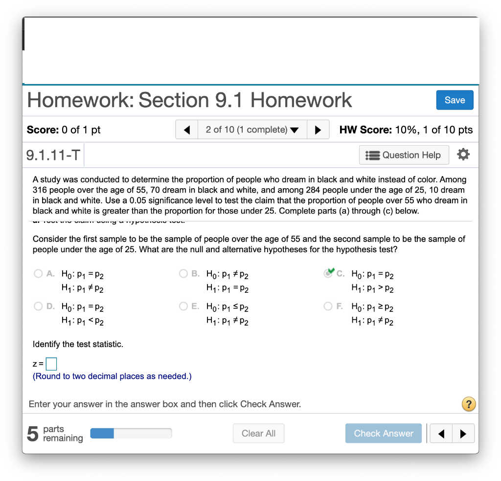 Solved Homework Section 9 1 Homework Save Score 0 Of 1 Pt