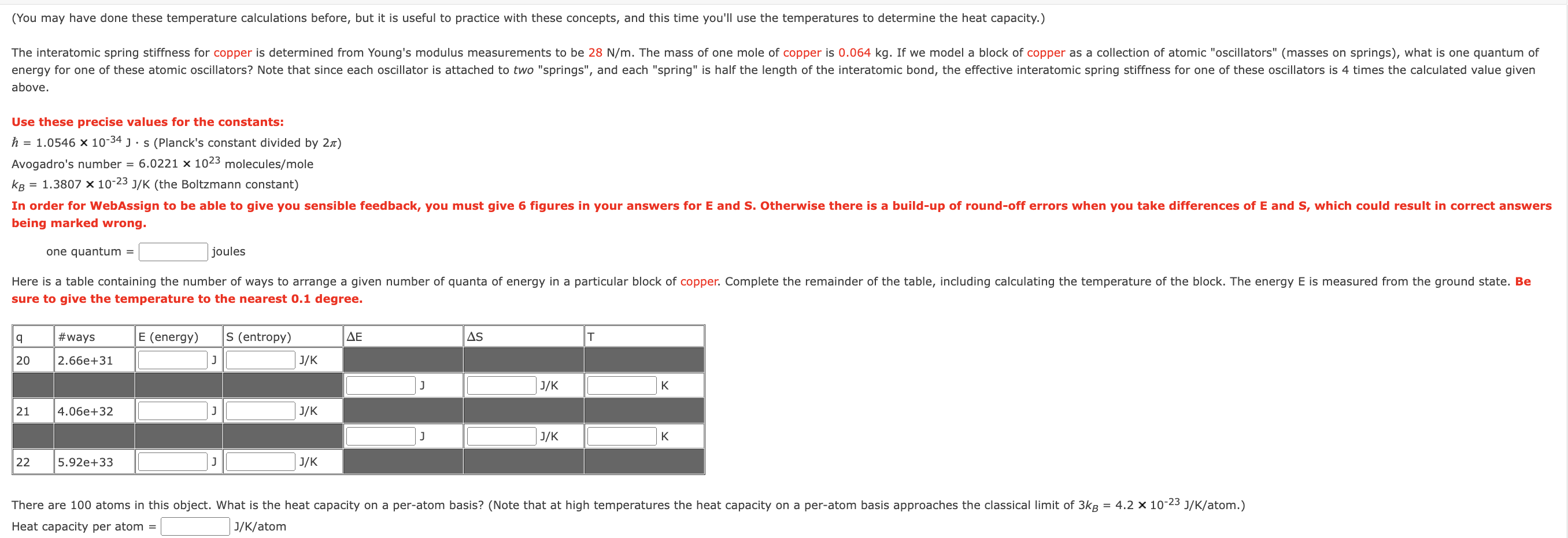 Solved (You may have done these temperature calculations | Chegg.com