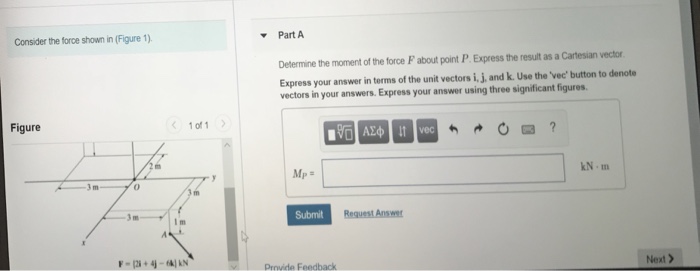 Solved Consider the force shown in (Figure 1) PartA | Chegg.com