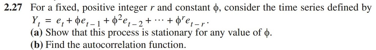 Solved 2.27 For a fixed, positive integer r and constant º, | Chegg.com