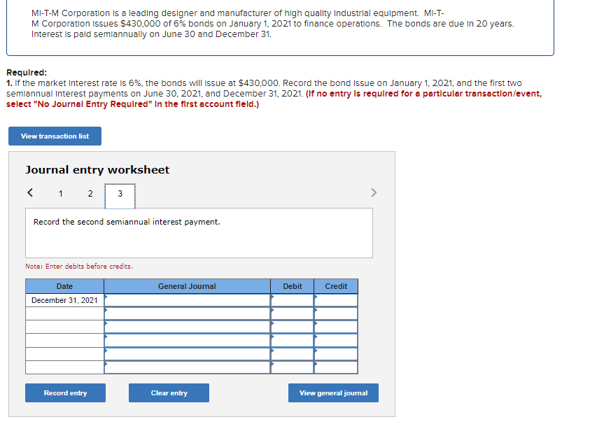 Solved MI-T-M Corporation is a leading designer and | Chegg.com