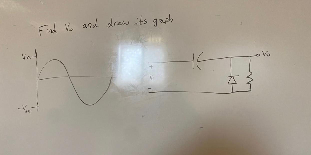 Solved Find Vo and draw its graph Vmt Vo HE 구 -Vent | Chegg.com
