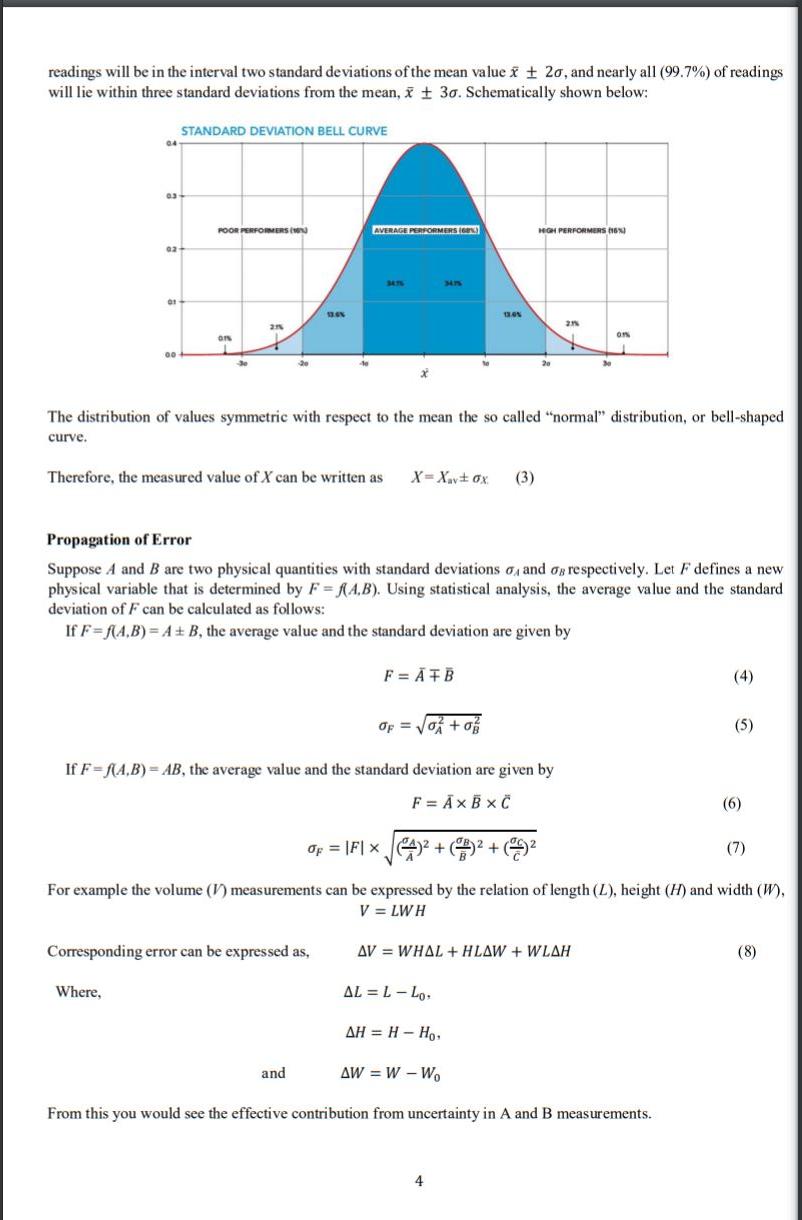 Solved Expt-1: Introduction to Measurement and Statistical | Chegg.com