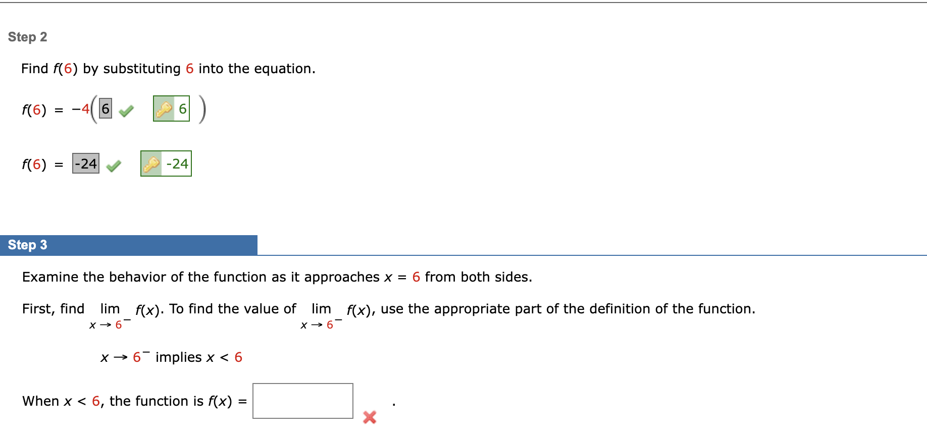 Find f(6) by substituting 6 into the equation. | Chegg.com