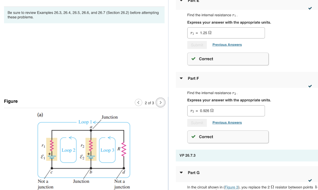 Solved Be sure to review Examples 26.3, 26.4, 26.5, 26.6, | Chegg.com