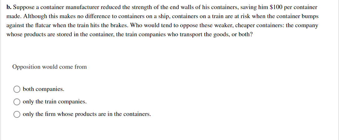 Solved Consider the shipping container, the large box that | Chegg.com