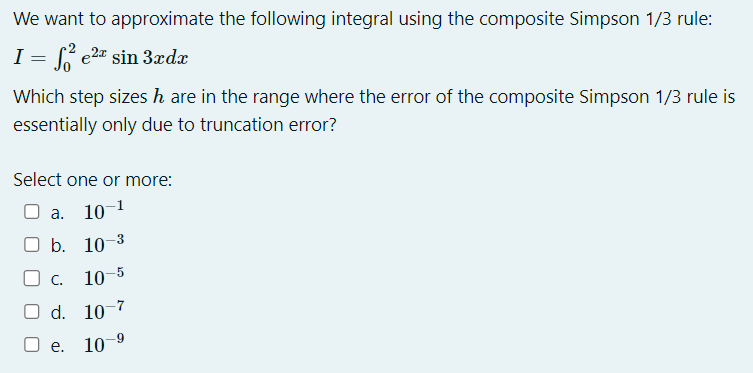 Solved We want to approximate the following integral using | Chegg.com