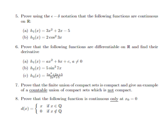 Solved 5. Prove using the ϵ−δ notation that the following | Chegg.com