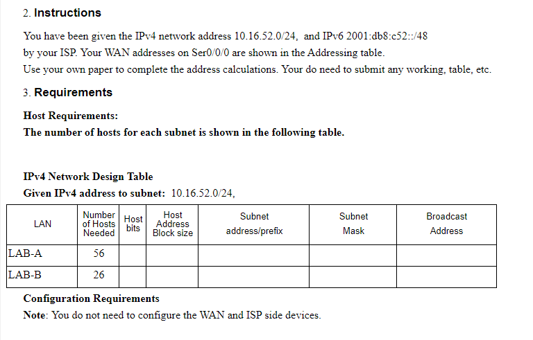 Solved Server ISP 10.1.1.1/30 2001.db8:acad:ffff::1/64 | Chegg.com