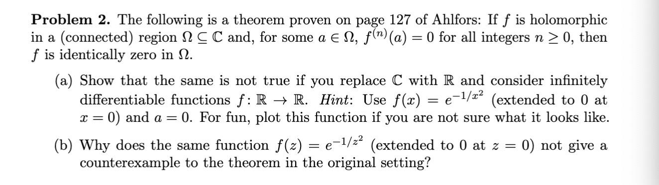 Solved Problem 2. The following is a theorem proven on page | Chegg.com