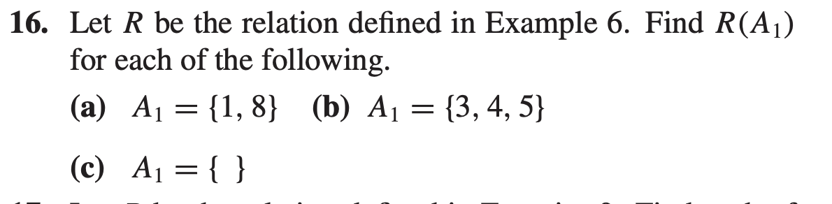 Solved Let R be the relation defined in Example 6. | Chegg.com