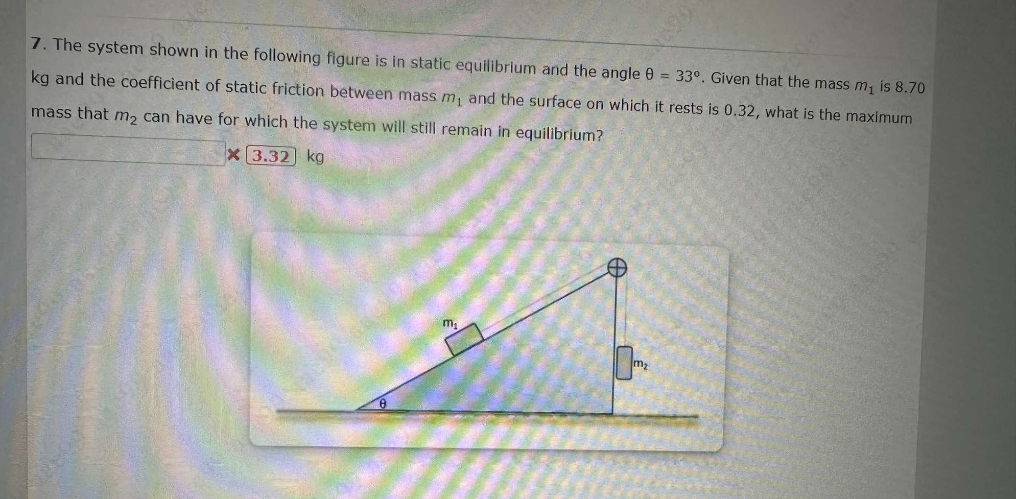 Solved The system shown in the following figure is in static | Chegg.com
