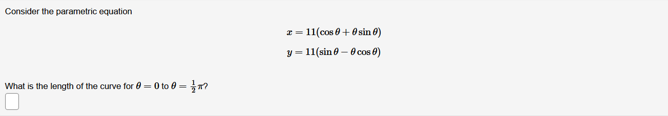 Solved Consider the parametric equation | Chegg.com