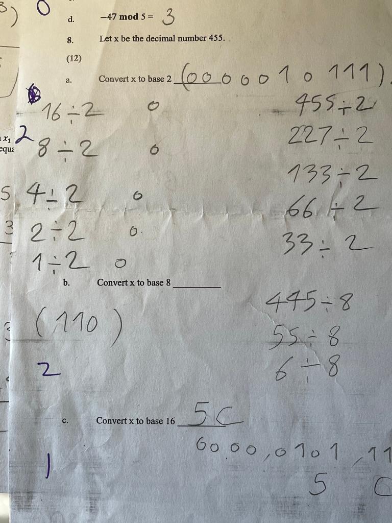 Solved 16÷22÷24÷22÷21÷200000455÷2227÷2133÷266÷233÷2 | Chegg.com