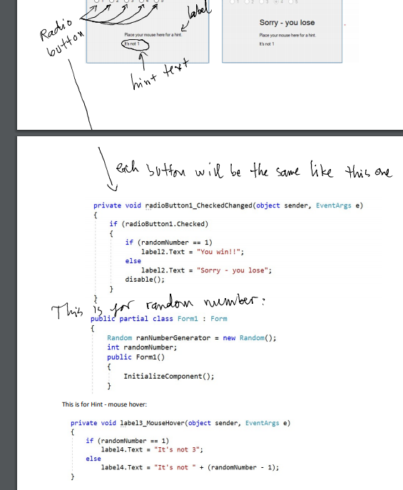 Solved 6. Create a project named GuessANumber with a Form | Chegg.com