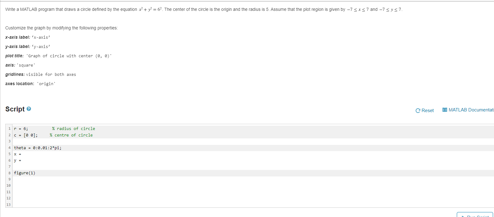 Solved Customize the graph by modifying the following | Chegg.com