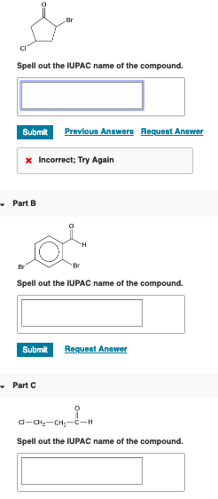 Solved Spell out the IUPAC name of the compound. Submit | Chegg.com