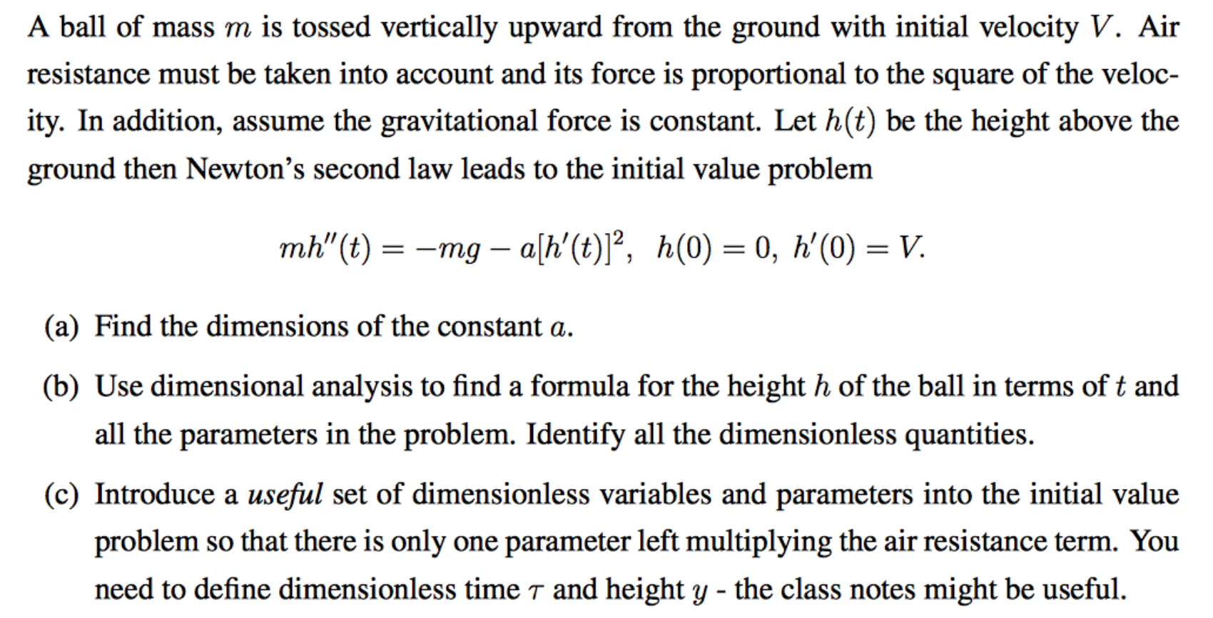 Solved A ball of mass m is tossed vertically upward from the | Chegg.com