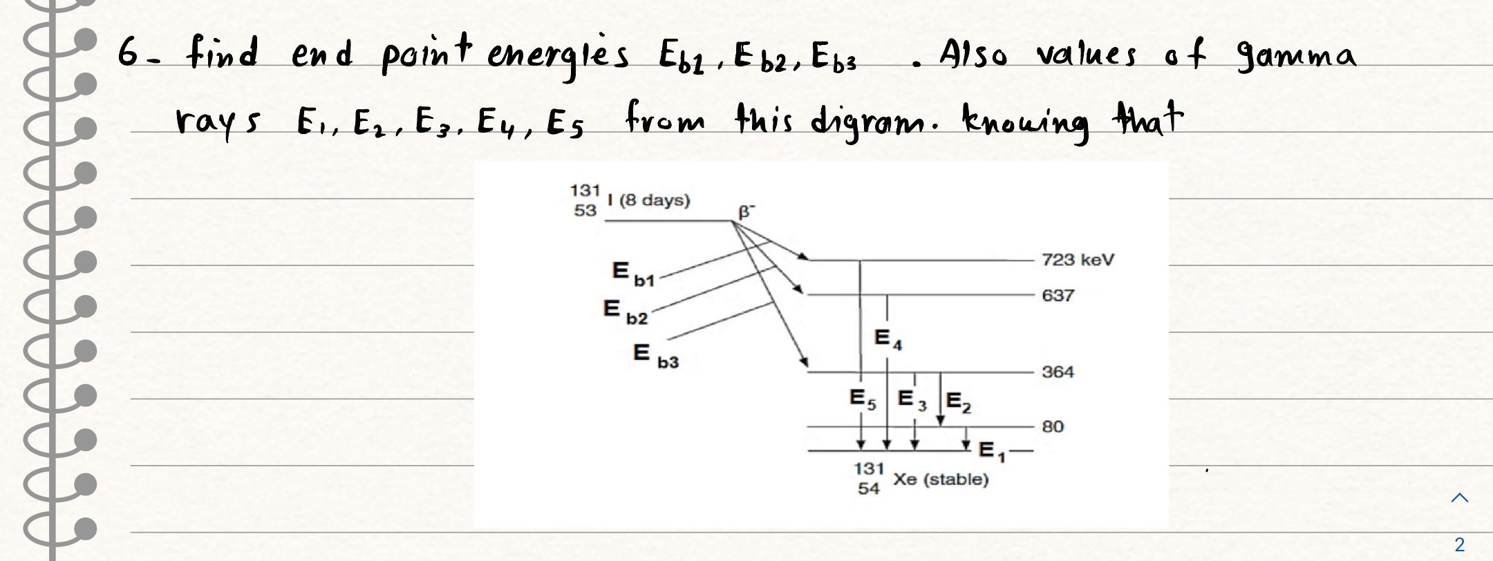 Solved 6. find end point energles Eb1,Eb2,Eb3. Also values | Chegg.com Solved 6. find end point energles Eb1,Eb2,Eb3. Also values | Chegg.com
