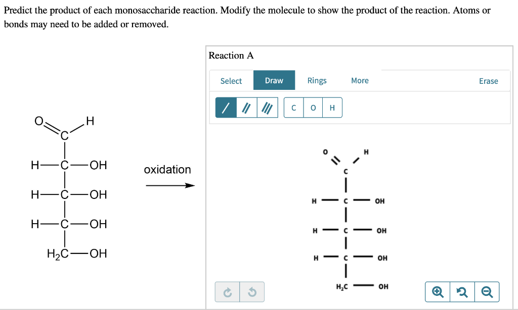 Solved Predict the product of each monosaccharide reaction. | Chegg.com