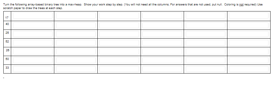 Solved Turn the following array-based binary tree into a | Chegg.com