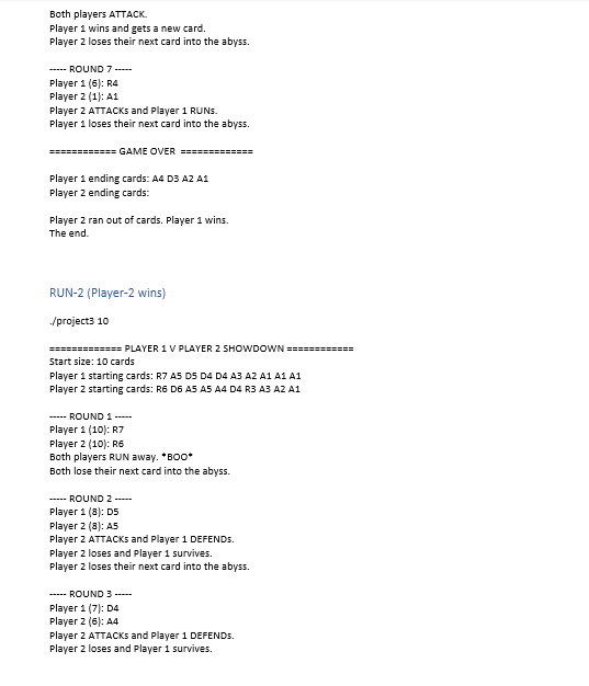 Solved Game Description Overview The project is to create a | Chegg.com
