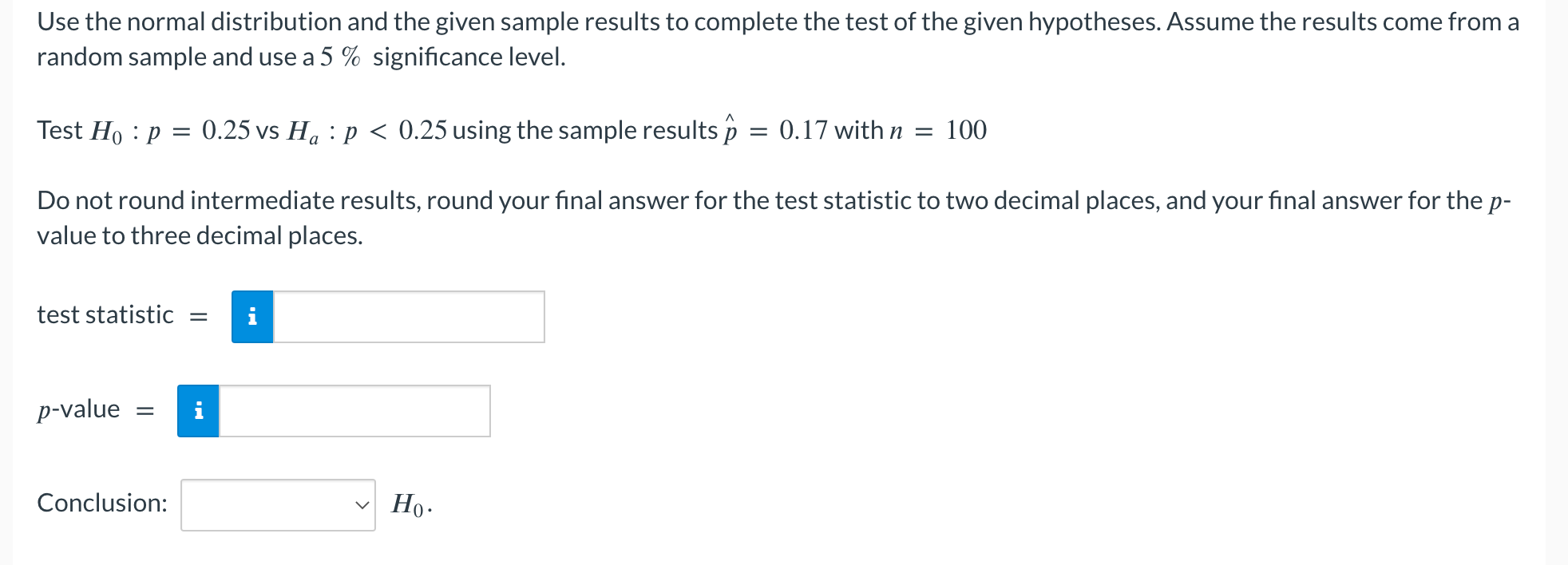 Solved Use the normal distribution and the given sample | Chegg.com