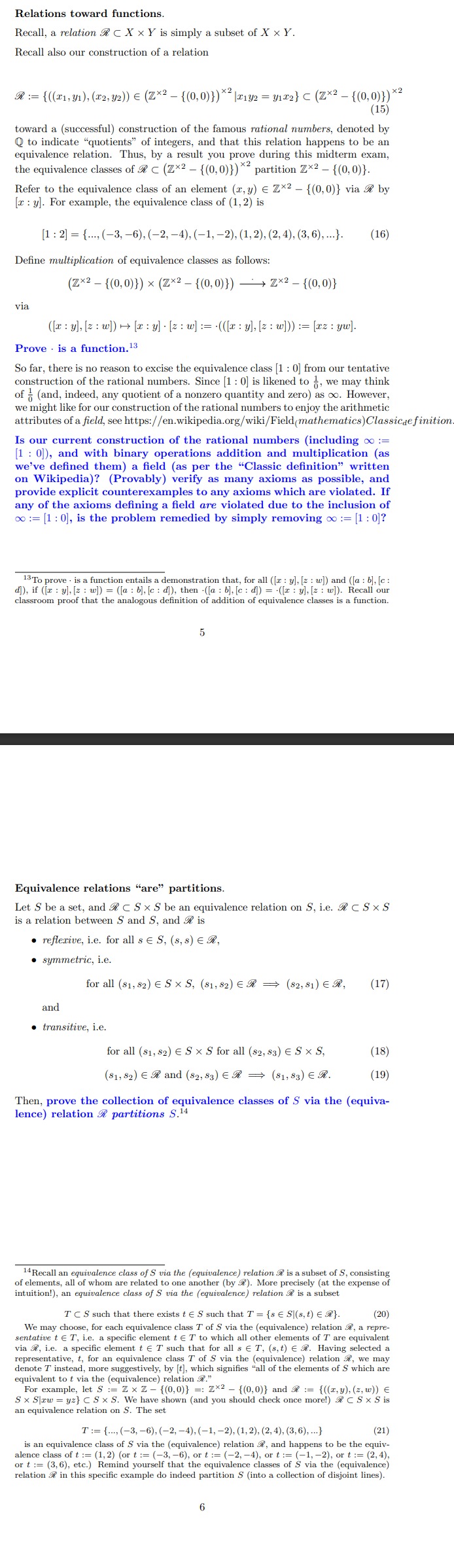 Relations toward functions. Recall, a relation R⊂X×Y | Chegg.com