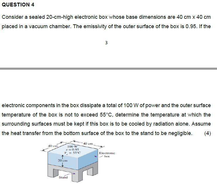 Solved Consider a sealed 20−cm-high electronic box whose | Chegg.com