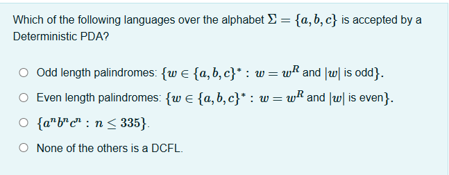 Solved Which of ﻿the following languages over the alphabet | Chegg.com