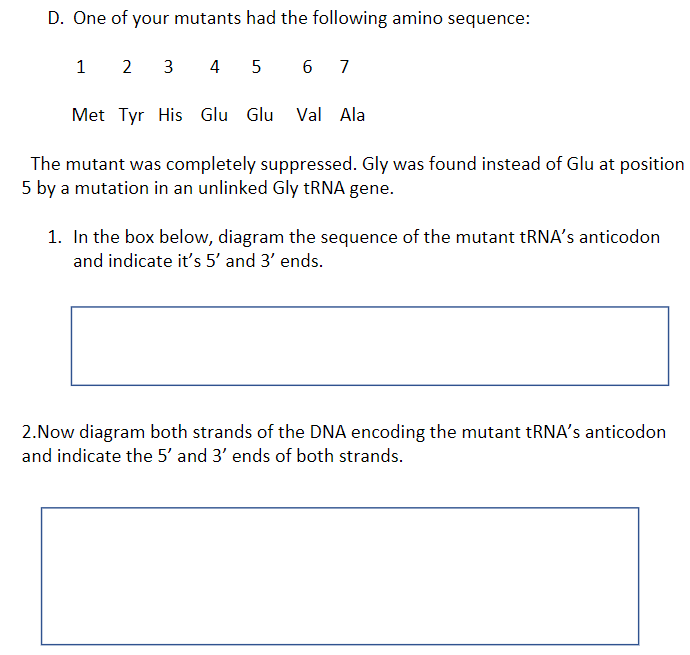 The sequence of the following small protein was | Chegg.com
