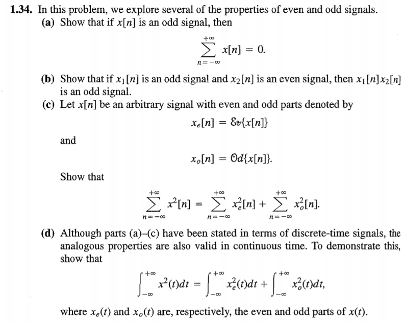 Solved 1.34. In this problem, we explore several of the | Chegg.com