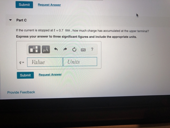 Solved There is no charge at the upper terminal of the | Chegg.com