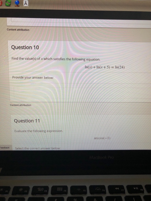 Solved Content attribution Question 10 Find the value(s) of | Chegg.com