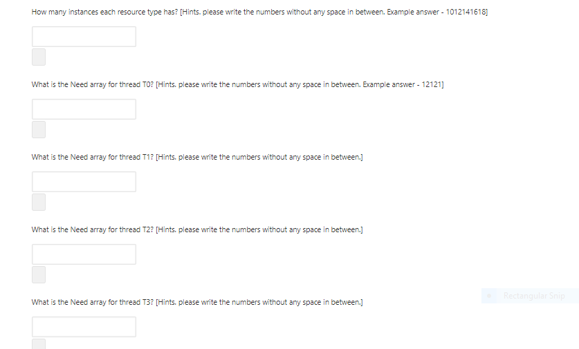 Solved Banker's Algorithm Problem[show in details step by | Chegg.com
